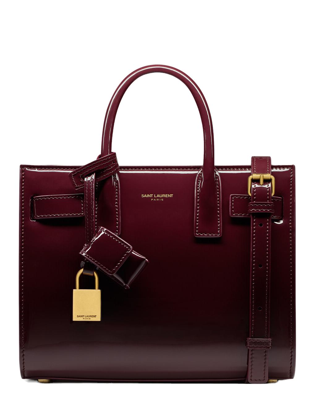 SAINT LAURENT Saint Laurent Sac De Jour Nano Patent Leather Bag